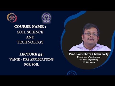Lecture 54: VisNIR-DRS Applications for Soil