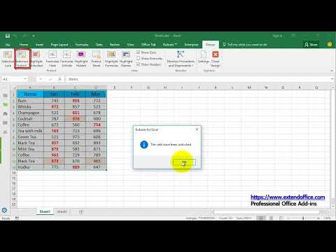 How to protect worksheet's formatting only in Excel