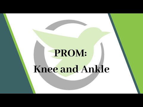 Washington Nurse Aide Skill #15 PROM for One Knee and One Ankle