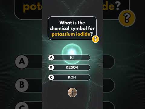 What is the chemical symbol for potassium iodide? #foryou #GeneralKnowledge #GeographyLovers