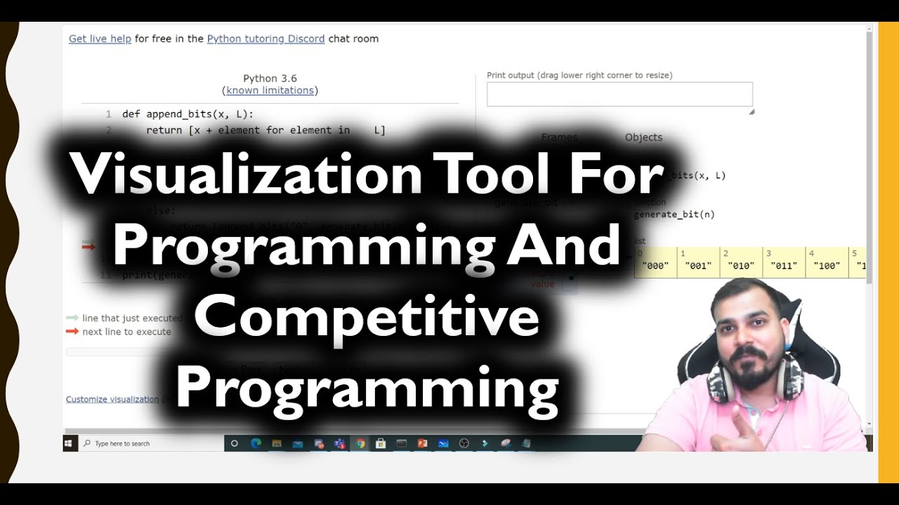 Tutorial 6-Competitive Programming-New Problem & Visualization Tool To Visualize Python Programming