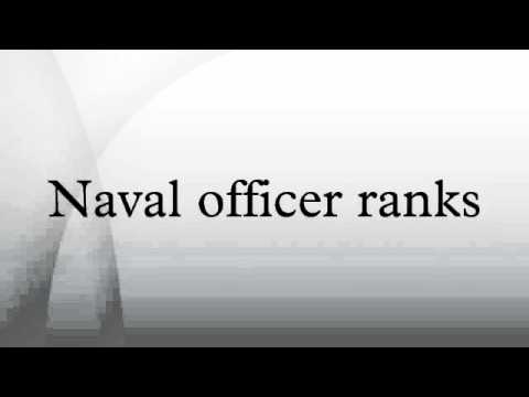 Naval officer ranks