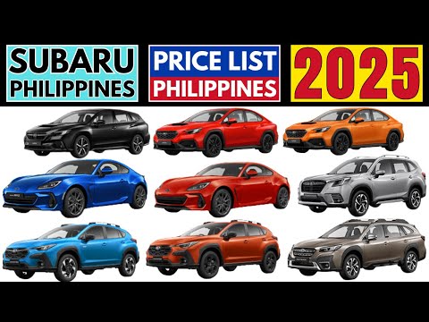 Subaru Philippines Price List 2025 | Crosstrek, Outback, Forester, BRZ, WRX, Evoltis, etc