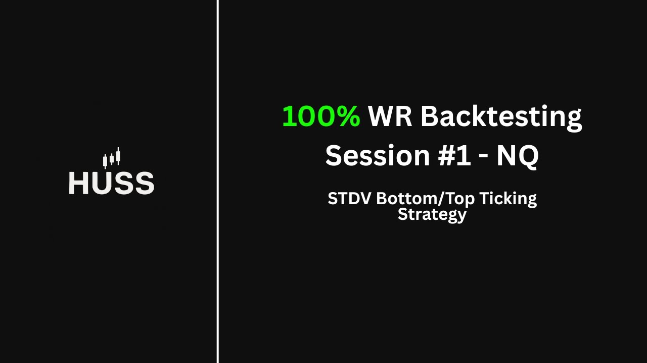 STDV Bottom and Top Ticking Daytrading Backtesting Session