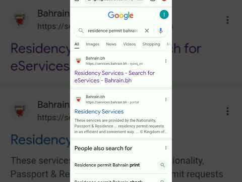 Download Bahrain Residence Permit