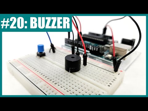 How to Use Buzzers (Active and Passive) with an Arduino (Lesson #20)