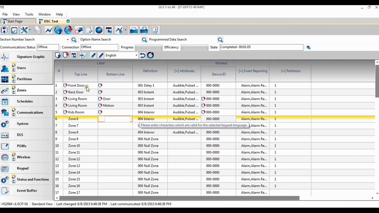 How to Program DSC PowerSeries NEO Security System using DLS Software