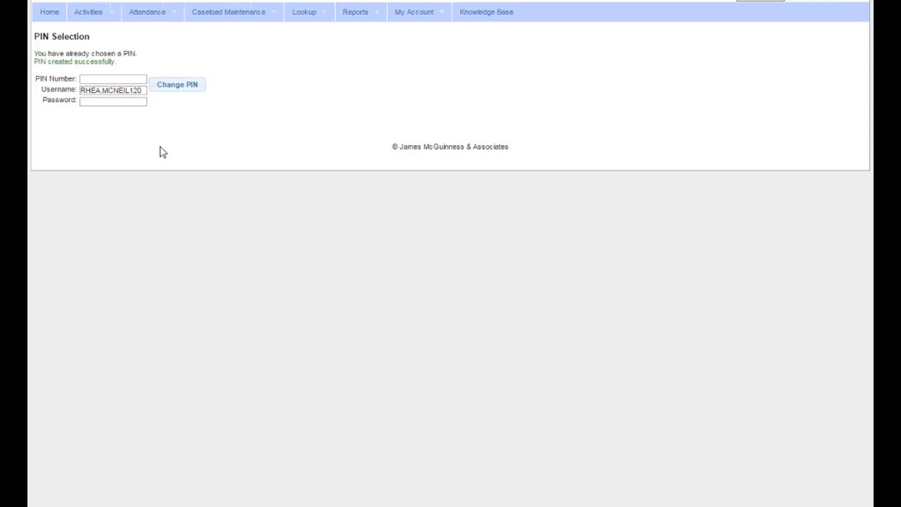 Create or Change Service Provider PIN
