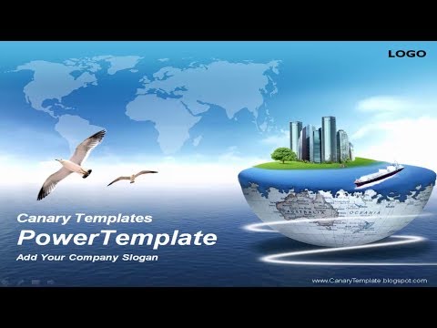 Global City light animation - Free PowerPoint Templates [ Canary Templates]