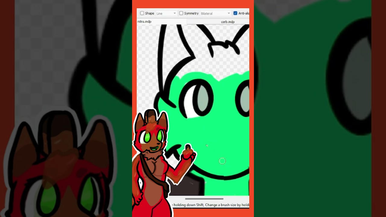 Making a fursona reference sheet for @NitroTheKitty!