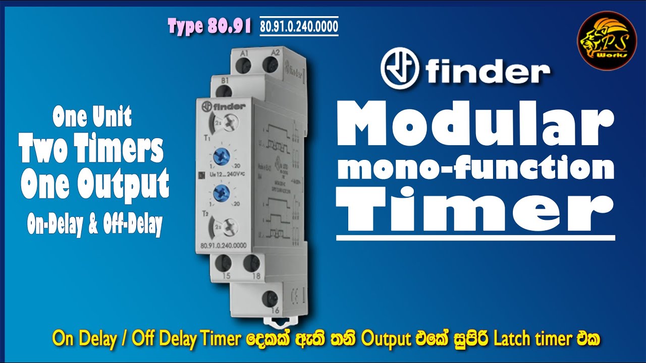 Modular Timer | Latch Timer | Wiring, Functions, with pneumatic cylinders #latch #timer