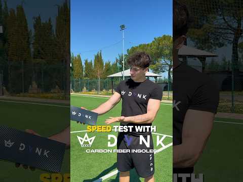 SPEED test with TEAMDVNK carbon fiber insoles😈 #teamdvnk #carbonfiber #football #soccer #dvnk #fyp