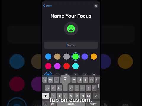How to make a custom focus in iOS 15.