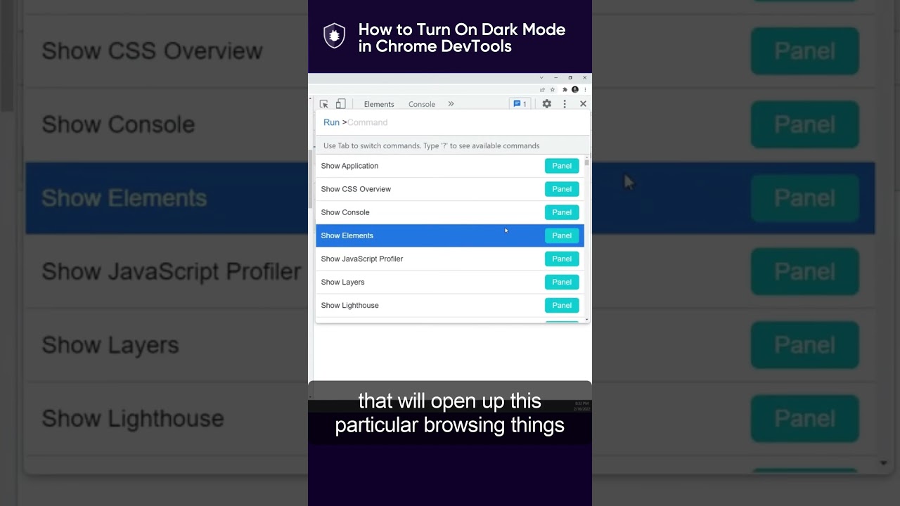 How to Turn On Dark Mode in Chrome DevTools