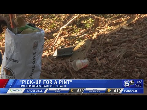 "Pick up for a pint" Craft breweries team up to clean up