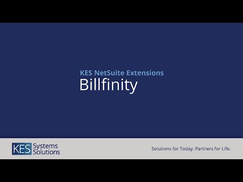KES Billfinity for NetSuite Demo
