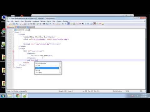 Learn Learn JQuery by making a Tic Tac Toe Game Part 2 - Mind Luster