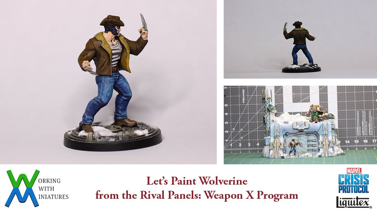 Let's Paint Wolverine - Rival Panels - Weapon X Program #marvelcrisisprotocol #miniaturepainting