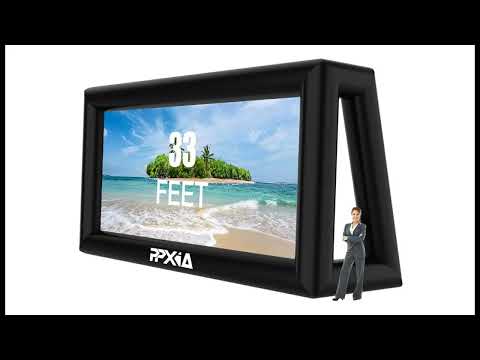 PPXIA Inflatable Movie Screen - Outdoor Projector Screen 33FT Blow Up Mega Screen