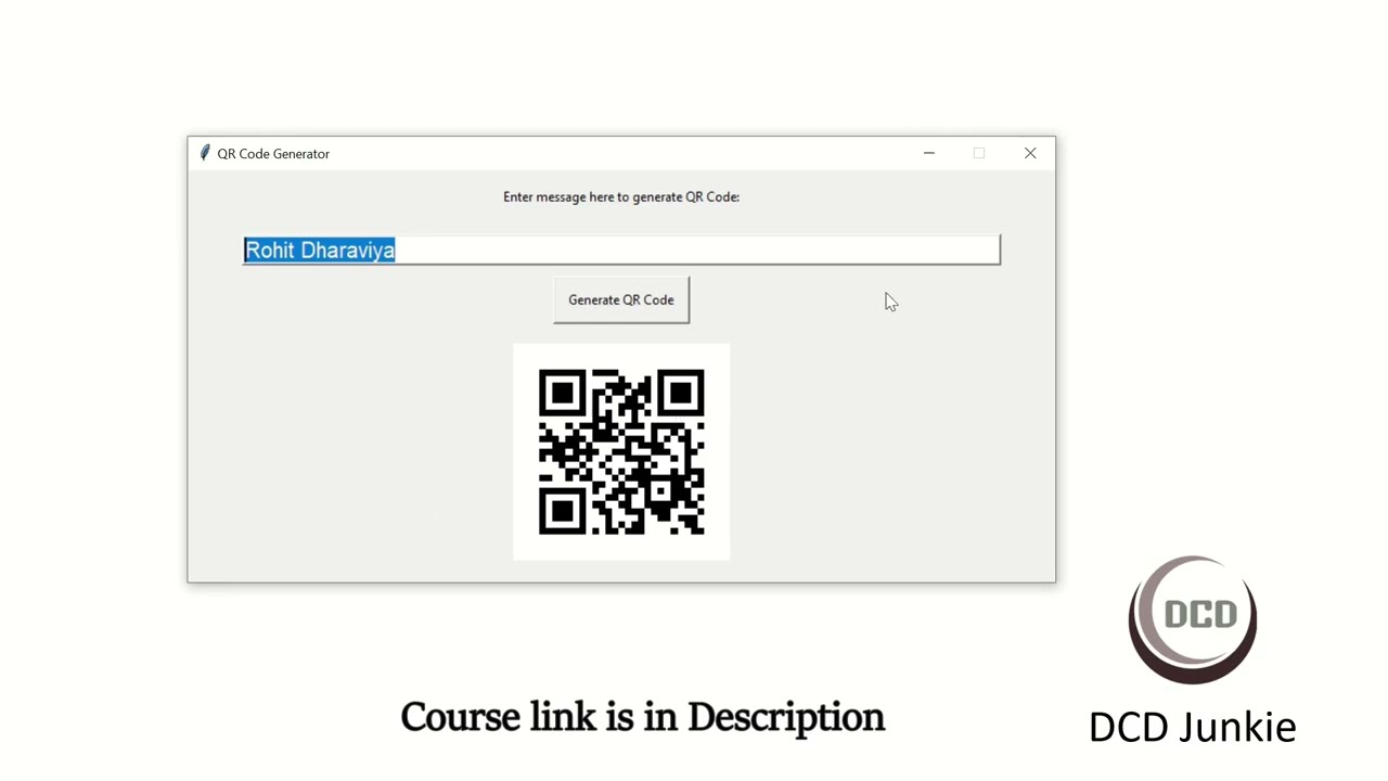 How to make QR Code Generator in Python with Tkinter