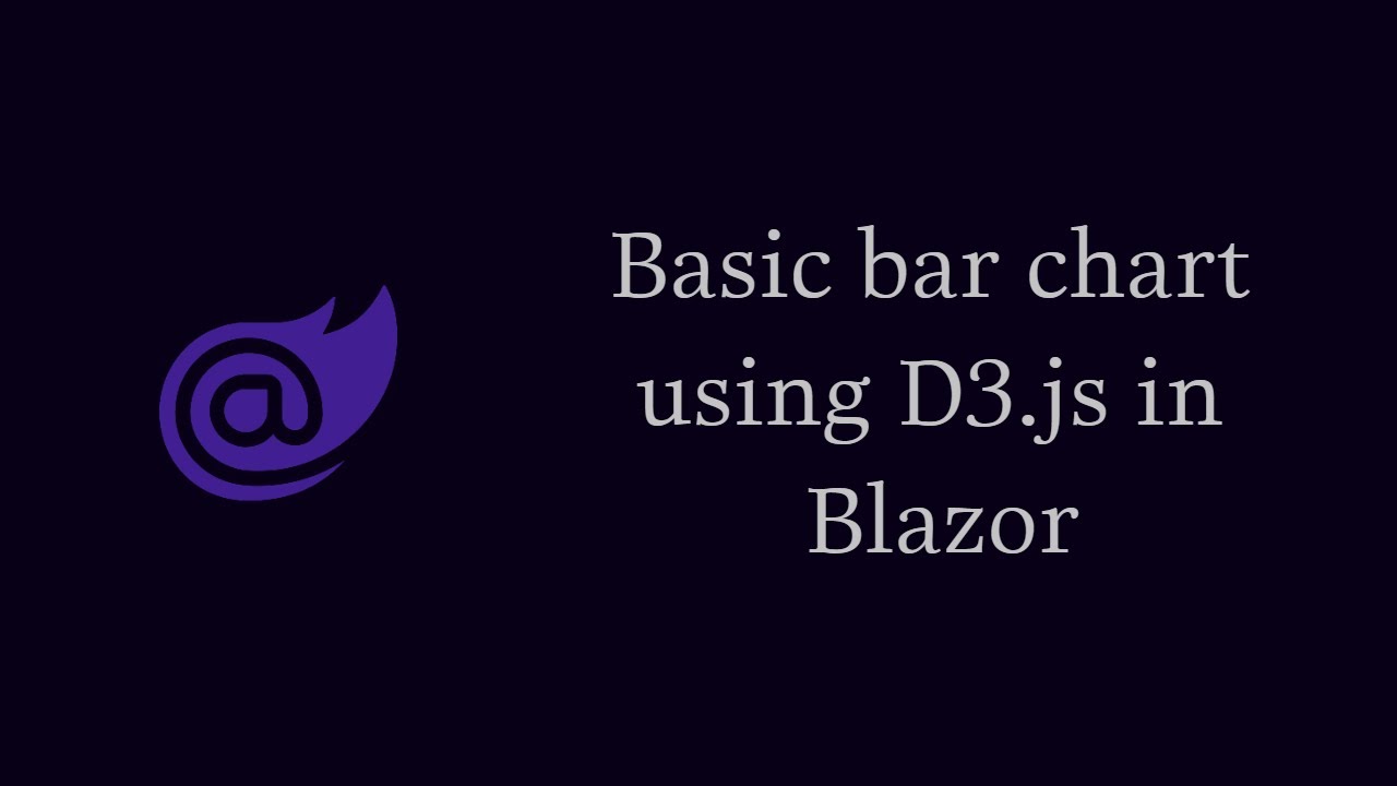 Basic bar chart using D3.js in Blazor