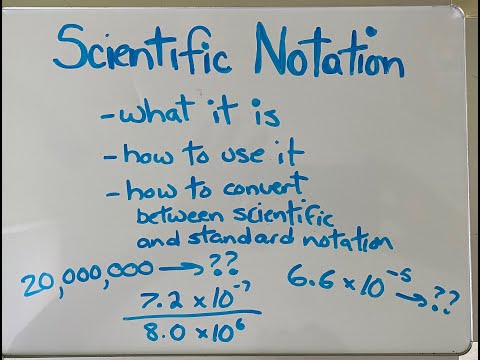 Scientific Notation: Explanation and Sample Problems