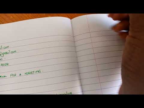 Notice and agenda of meeting in an email / functional writing