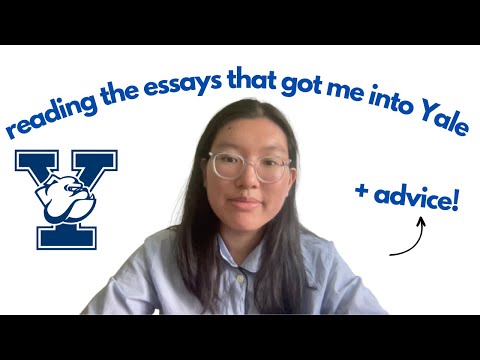 reading my *accepted* yale supplement essays (2023) + advice!