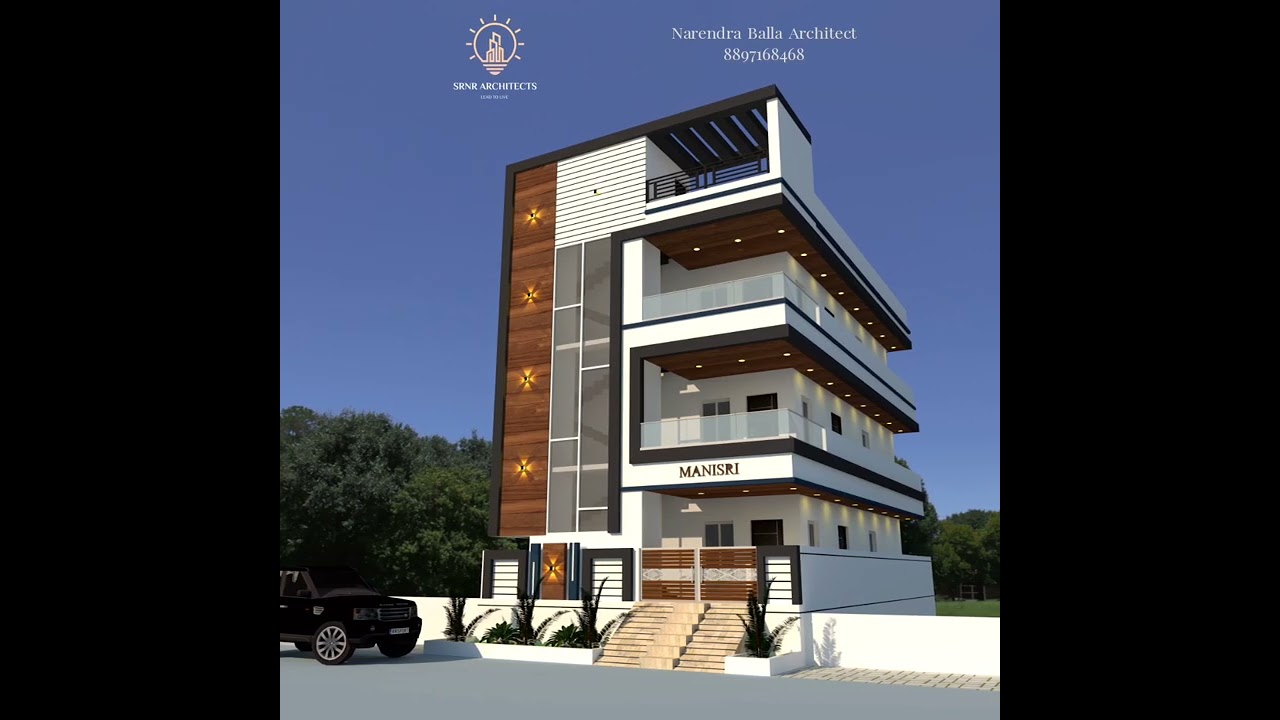 Exterior Design Of East Facing  G+3 Residential Building