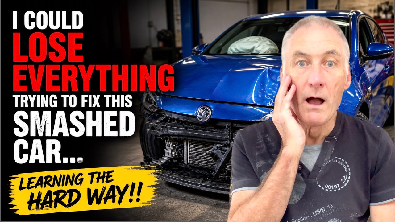 I Could Lose Everything Trying To Fix This SMASHED car…Learning The HARD Way!!
