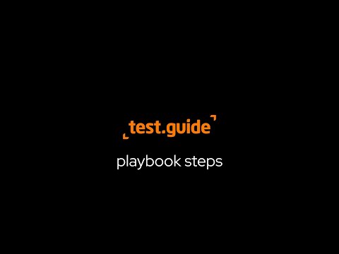 Playbook steps in test.guide