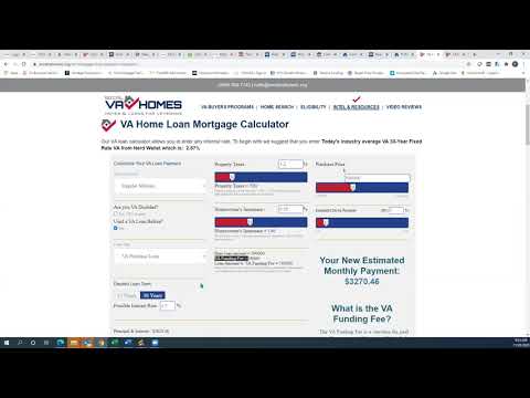 VA Home Loan Mortgage Calculator