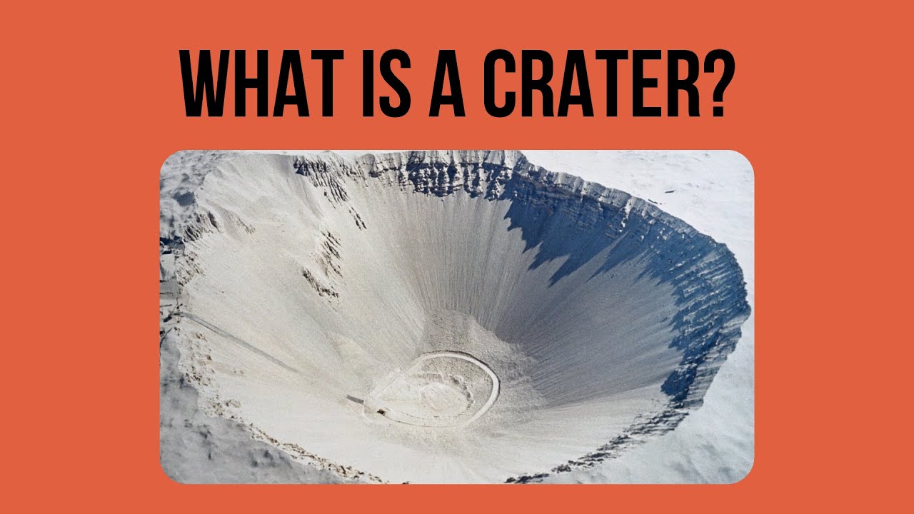 What is a crater?