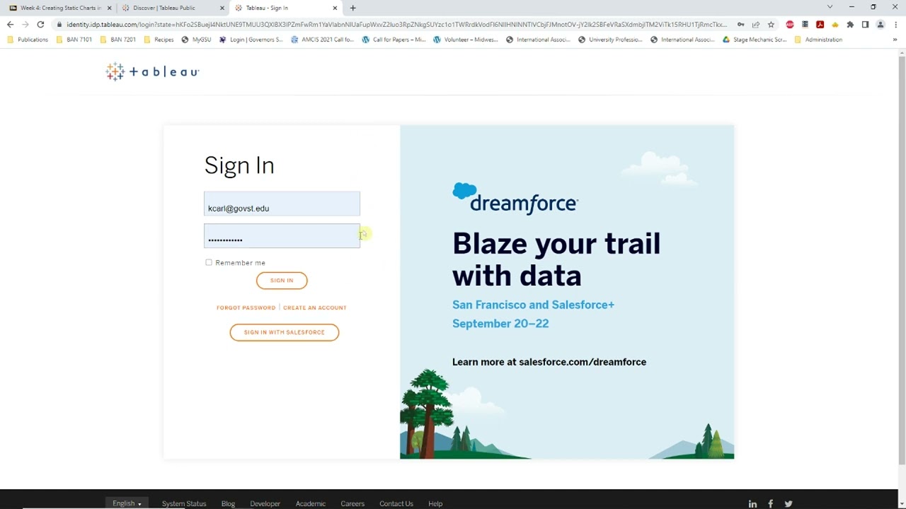 Data Visualization: Getting Tableau Public