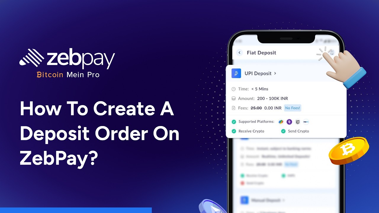 How to create a Deposit order on ZebPay