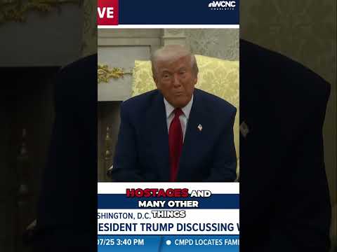 Trump updates Israel-Hamas hostage negotiations #shorts #trump