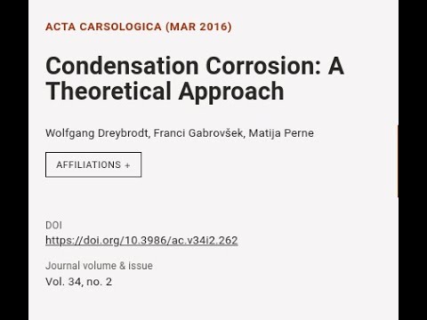 Condensation Corrosion: A Theoretical Approach | RTCL.TV