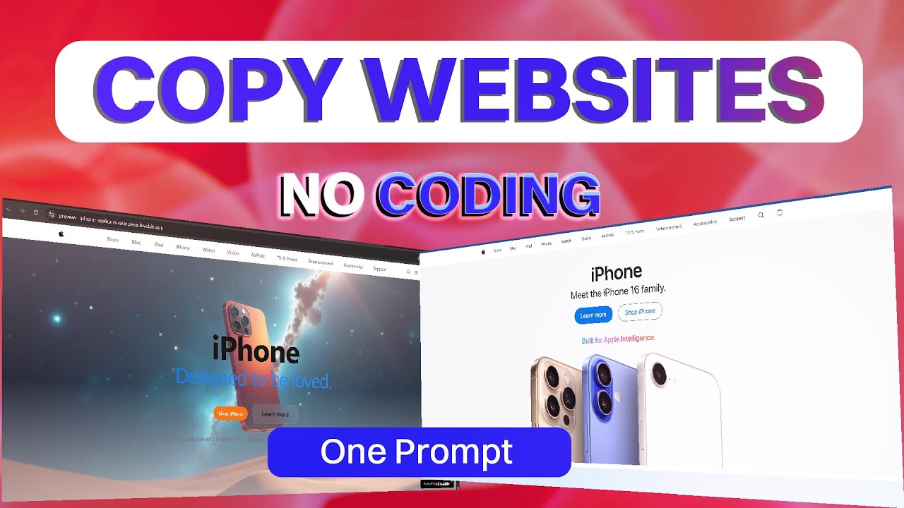 How to clone Apple Website with Lovable – No-Code, One Prompt Website Clone