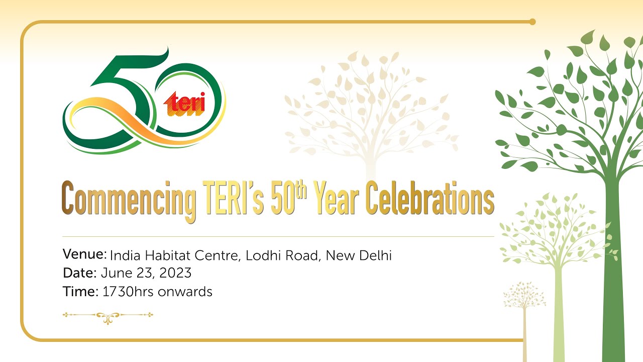 Commencing TERI's 50th Year Celebrations