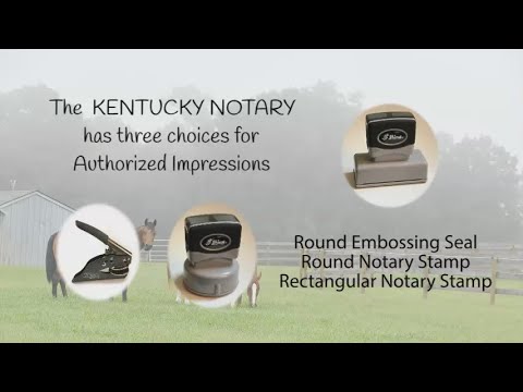 What are the kentucky notary stamps and seals