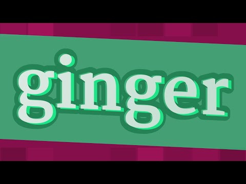 GINGER pronunciation • How to pronounce GINGER
