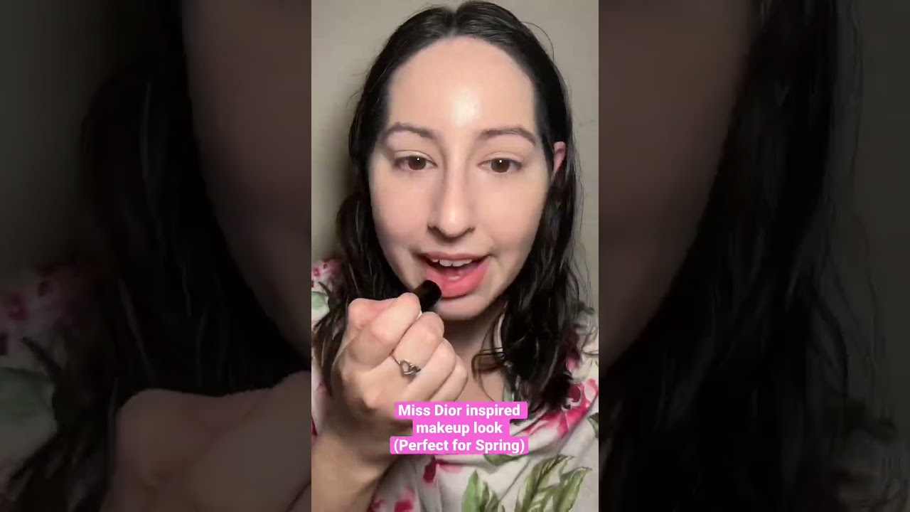 Miss Dior Inspired Makeup Look Tutorial #missdior #diorblush #springmakeup #makeuptutorial