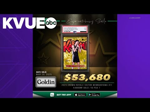 Victor Wembanyama's card fetches $53,680 at auction