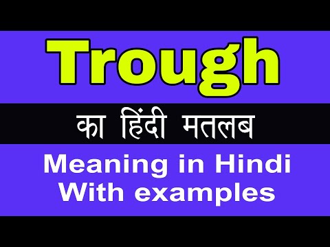 Trough Meaning in Hindi/Trough ka Matlab kya Hota hai
