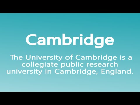 How to Pronounce Cambridge