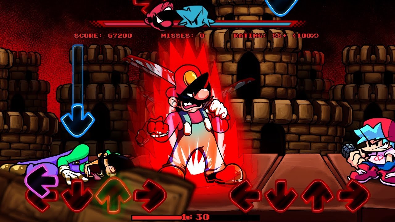 FNF - Mario's Madness V2 - No Hope (by FriedFrick) - [FC/4k]