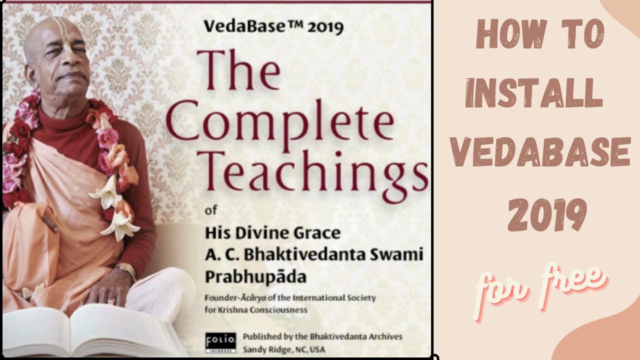 How to Install Bhaktivedanta VedaBase 2019 for free ✨ | Complete Teachings of Śrīla Prabhupāda