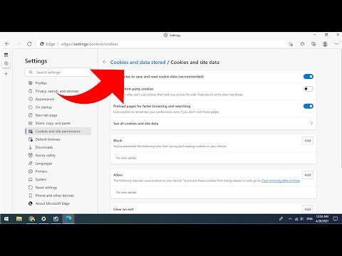 How to Enable Microsoft edge cookies
