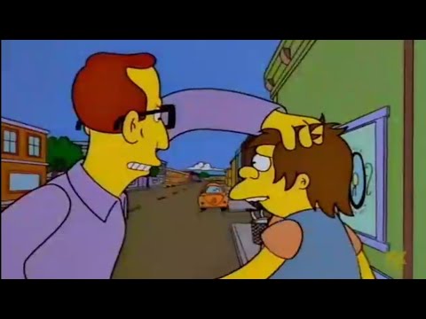The Simpsons - Tall Man In Small Car