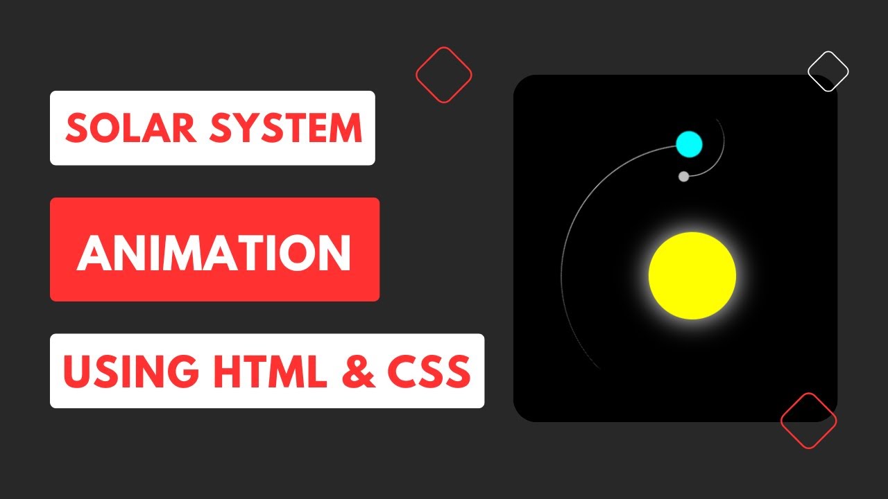 Solar System Animation | HTML CSS